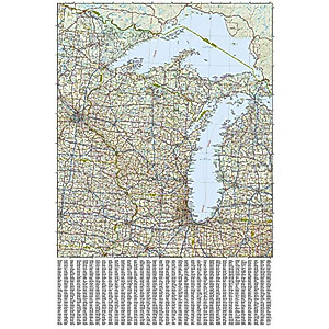 United States, Great Lakes Map (National Geographic Adventure Map, 3124)
