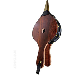 DYWISHKEY Bellows, Fireplace Bellows 15 Inch x 6.5 Inch, Air Bellow Fireplace Blower Leather Bellows Fire Bellows for Fireplaces, BBQ and Camping, Bellow with Hanging Leather Strap