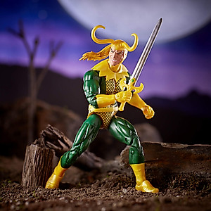 Marvel Legends Series Loki 6' Collectible Marvel Comics Action Figure Toy for Ages 6 & Up with Accessory & Build-A-Figurepiece