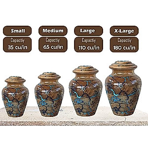 Medium Size Lightning Strike Wooden Pet Urns for Dogs Ashes, Turn Wood pet Cremation urns with Threaded Lid | Carved Paw Cat/Dog Urn for Pet Ashes Dog (Lightening Work, Medium 65 cu inches)