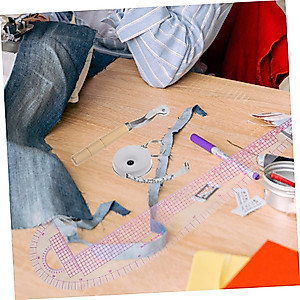 COHEALI All-in-one Sewing Ruler Set 15 Pieces Metric Imperial Rulers French Curve Tailor Ruler for Dressmaking Quilting Sewing Projects