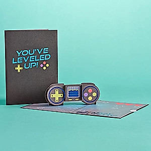 Lovepop Level Up Gamer Birthday Pop Up Card – Greeting Card for Gamer Boys – Birthday Card for Teenage Minecraft Boy 5 x 7”
