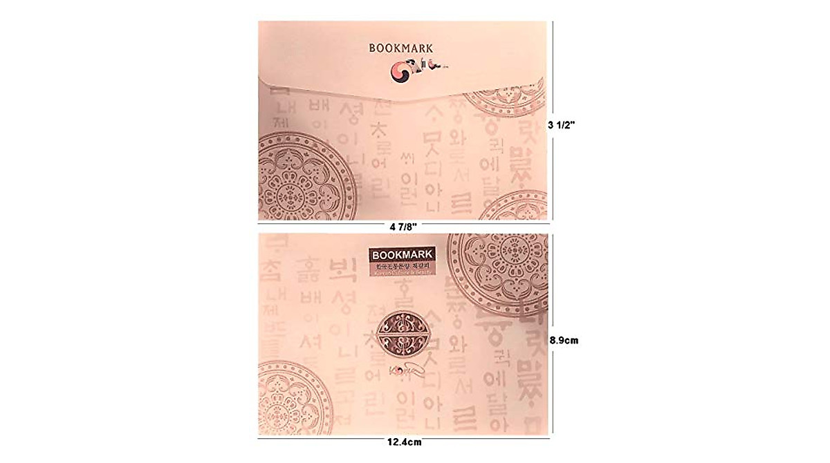 Korean Hanbok Miniature Metal Bookmarks 3-Pack - Elegant Korean Souvenir