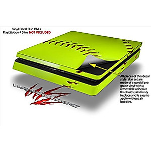 Vinyl Decal Skin Wrap compatible with Sony PlayStation 4 Slim Console Softball (PS4 NOT INCLUDED)