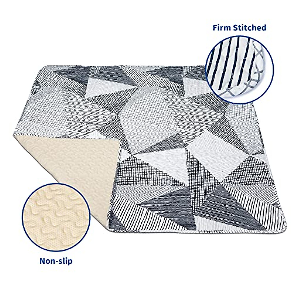 Baby Play Mat for 50"x50" Playpen,Kids Tents Mat Cotton,Foldable Crawling Mat for Floor,One-Piece Crawling Mat Non Slip Baby Mat for Floor,Portable Travel Large Play Mats