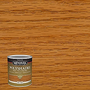 1 qt Minwax 61320 Pecan PolyShades Wood Stain And Polyurethane, Satin