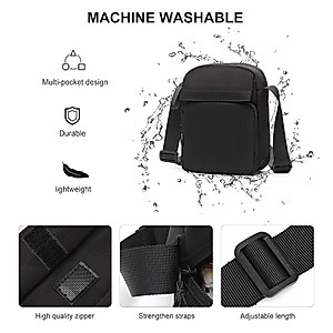WEPLAN Crossbody Bag for Men, mini man purse,Travel Messenger Shoulder Bag for Men, Small Side Bags for Mens