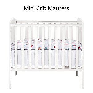 TILLYOU Microfiber Mini Crib Sheets for Baby Boy Girl, Fitted Pack N Play Playard Sheet Set, Super Soft and Breathable Mattress Cover Over Playpen, 38”x24”x5”, 2-Pack,Woodland Animals
