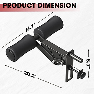 Mikolo Leg Hold Down Attachment for 2'' x2'',2''x 2.75'', 3'' x 3'' Power Cage and Smith Machine, Leg Extension Attachment