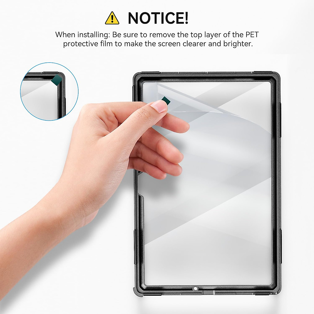 Stweap for Samsung Galaxy Tablet A8 Case 10.5 inch 2022 SM-X200/X205/X207 with Screen Protector [360 Rotating Stand] &Hand Shoulder Strap Shockproof Rugged Protective Cover|Black