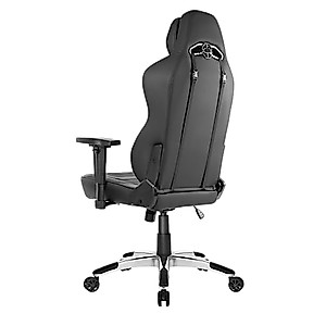 AKRacing Office Series Obsidian Ergonomic Computer Chair with High Backrest, Recliner, Swivel, Tilt, Rocker and Seat Height Adjustment Mechanisms - Carbon Black - PC/Mac/Linux