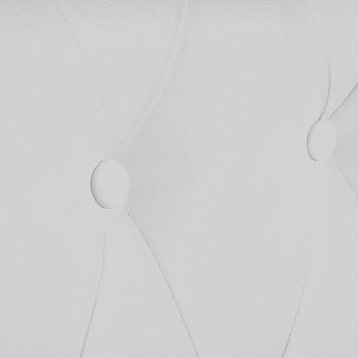 CUSON Chesterfield Sofa 3-Seater | Modern 3-Seat Sofa Couch | Faux Leather Living Room Sofa | White Artificial Leather with Wooden Frame 78.9" x 29.9" x 27.6"