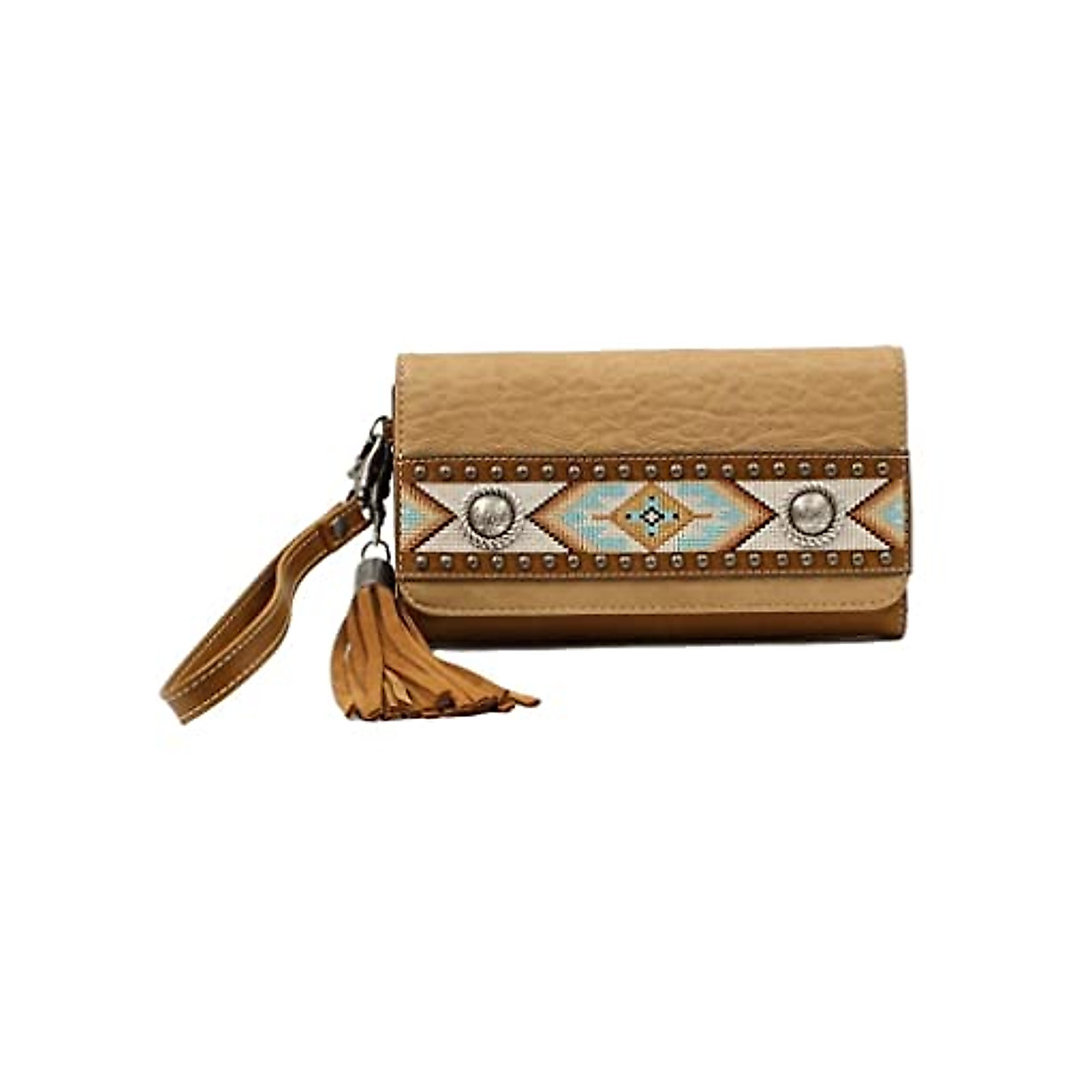Nocona Women's Carmen Southwestern Clutch Wallet Tan One Size