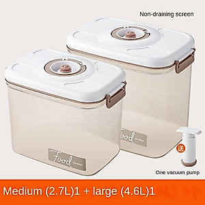 EsaSam Vacuum crisper electric suction sealed tank multigrain storage tank kitchen refrigerator drain food storage box