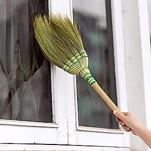 24-inch tall of Thai natural grass broom Asian broom for RV's camping tent & training Children cleaning