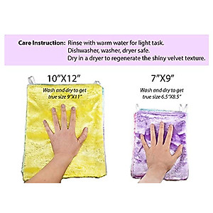 Easy Theory Free of Stain and Grease, Odor Delaying, Thick Absorbent Wood Fiber Dish Towels Cloths, All Purpose for Kitchen and House, Washing Dishes