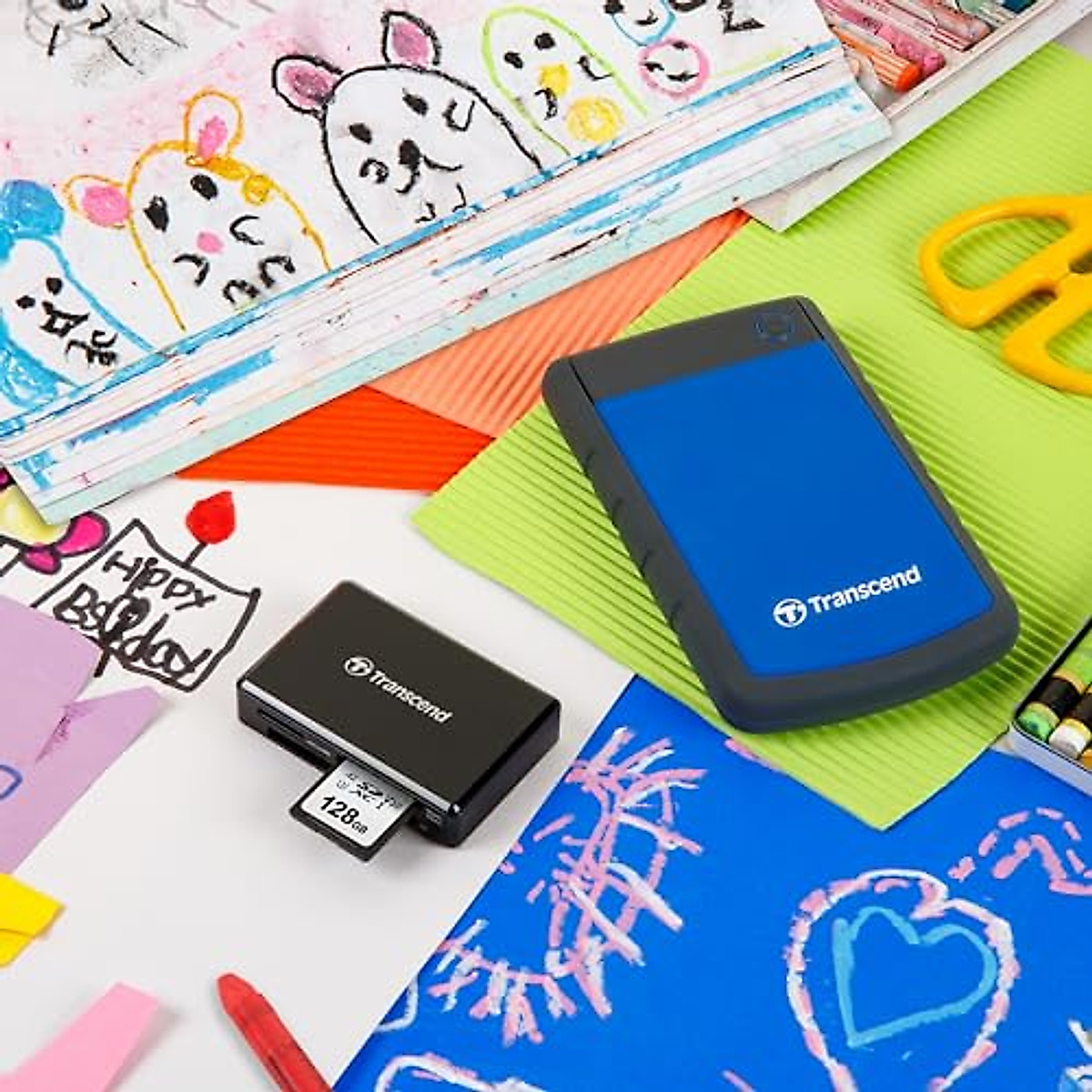 Transcend 4TB USB 3.1 Gen 1 StoreJet 25H3B SJ25H3B Rugged External Hard Drive TS4TSJ25H3B Blue