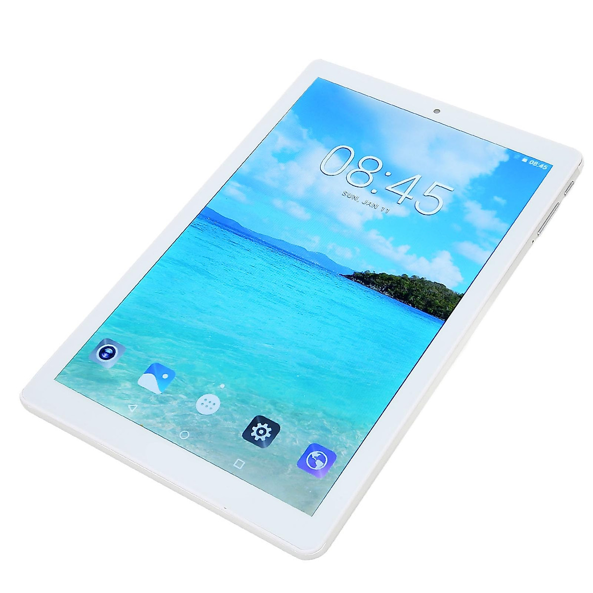 HEEPDD Tablet PC, US Plug 110-240V 10.1 Inch Tablet Front 2MP Rear 8MP 8.1 (Silver)