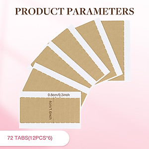 GOO GOO Hair Extension Tape Double Sided Adhesive Replacement Tape, Professional Strong Tapes for Tape in Hair Extensions 72pcs, 1.6 * 0.3inch per Piece