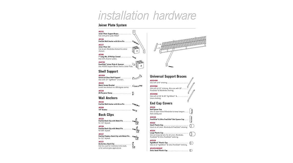 Rubbermaid FreeSlide Wire Shelving, 16-Inch White Organizer