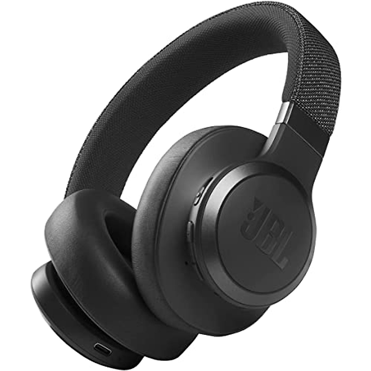 JBL Live 660NC Wireless Over-Ear Noise-Cancelling Headphones Bundle with Carrying Case (Black)