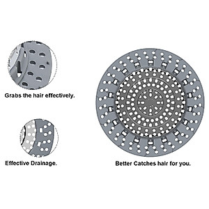 XAJOON Bathtub Drain Hair Catcher，Bathtub Protector Suitable for Bathroom Bathtub, Pop-Up Drains. (Patented Product)