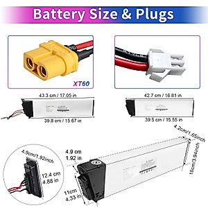 YLuBik Folding E-Bike Battery - 48V 10Ah,Electric Bike 480Wh Li-ion Battery,Professional Replacement Battery with Conversion Kit,Ebike Motor Max Power 350W