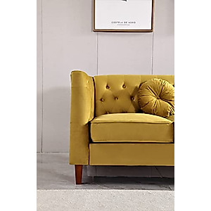 US Pride Furniture S5688N-S5694N Sofas, Mastard Yelloe