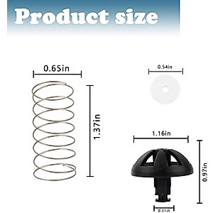 Coffee Machine Brew Basket Bottom Spring Loaded Stopper Kits Replacement for Hamilton Beach Brew Basket Mr. Coffee Coffee Makers Basket -Fit Models 154446-000-000 185774-000-000 990117900 (1Pcs)