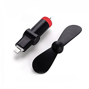 Wuedozue Portable Mini Fan [180 Rotating] Small Cool Cooler Cell Phone Fan Compatible with iPhone 14/14 Pro Max/13/13 Pro Max/12/11/12 Pro/Xs/Max/X/iPod and Other Devices