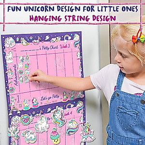 ATHENA FUTURES Potty Training Chart for Toddlers, Girls, & Boys, Sticker Chart for Potty Training, 4 Week Reward Chart, Certificate, Instruction Booklet, Reward Sticker Chart Kids Toilet Training