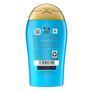 OGX Renewing + Argan Oil of Morocco Shampoo, Damage Repairing Shampoo & Argan Oil to Cleanse & Help Strengthen & Repair Damaged Hair, Travel Size, TSA-Complaint, 3 fl. oz