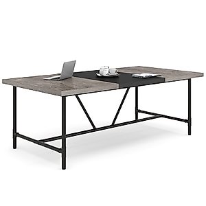 LITTLE TREE 6FT Conference Table 70.8L x 31.5W inch Meeting Table Conference Room Tables Modern Rectangular Seminar Training Table for Office, Grey