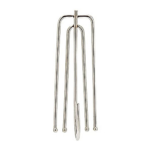 60 Pack Pinch Pleat Curtain Hooks for Drapes, 4-Prong Stainless Steel Drapery Pins (2.7 x 1 x 0.6 in)