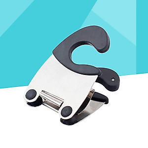 DOITOOL Pot Clip Holder Utensil Pot Clip Spoon Rest Stainless Steel Kitchen Gadget for Restaurant Home Utensil Rest Black