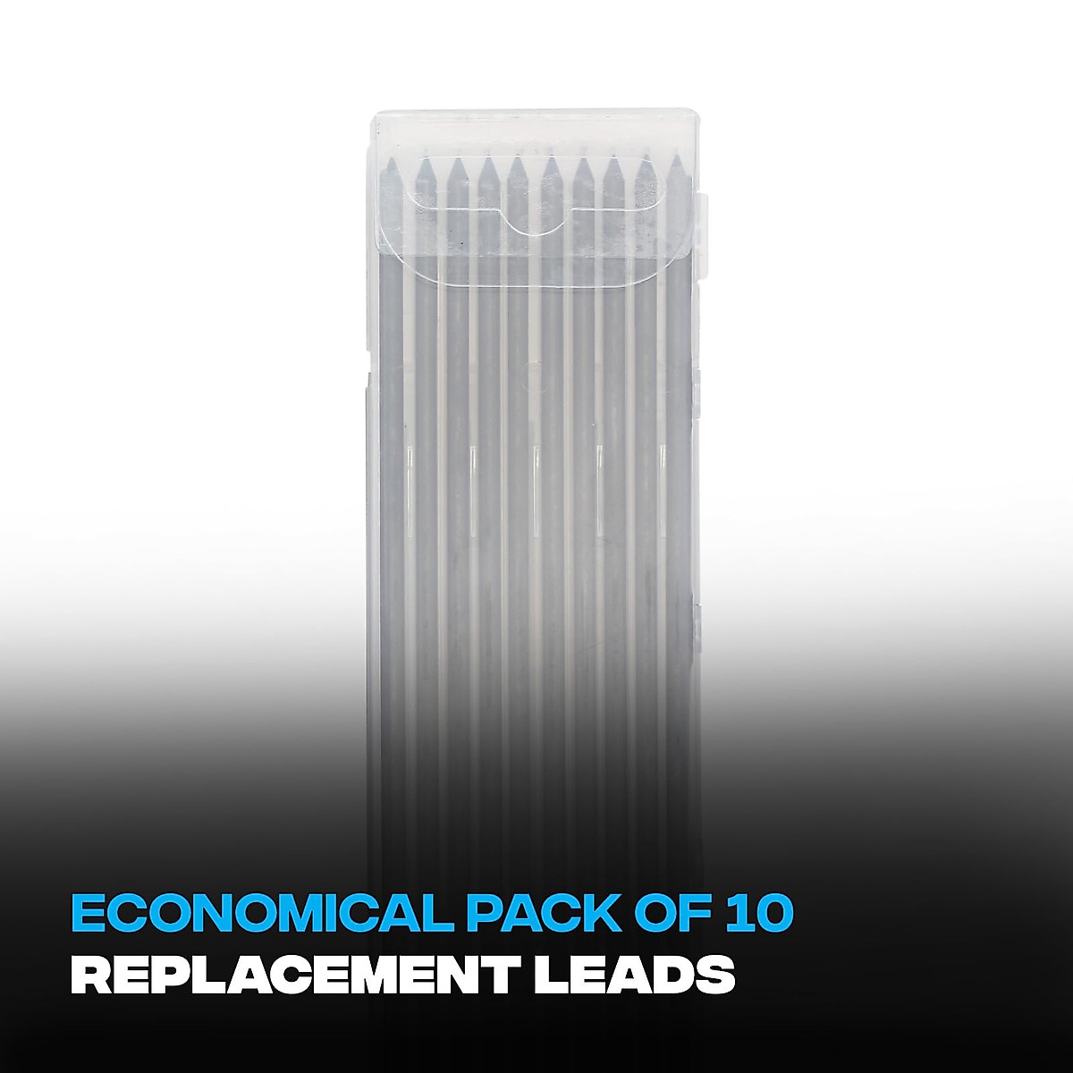 OX Tools Tuff Carbon Marking Pencil Replacement Lead 10-Pack | Basic Graphite Lead