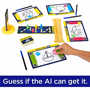 Mattel Games Pictionary vs. AI Family Game for Kids, Adults & Families Using Artificial Intelligence for 2 to 4 Players
