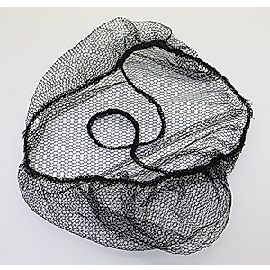 100 pieces Disposable Nylon Honeycomb Royal Beard Protector nets, Latex Free (Black)