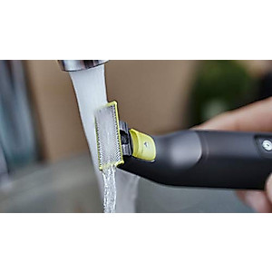 Philips Norelco OneBlade Pro Hybrid Electric Trimmer and Shaver, Black, 2 Piece, QP6530/70