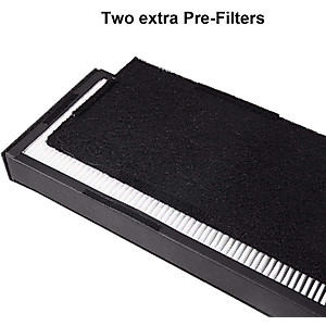 2 Pack True HEPA Replacement Filter for GermGuardian FLT5000/FLT5111 AC5000 Series Models AC5000E, AC5250PT, AC5300B, AC5350W by Seelong