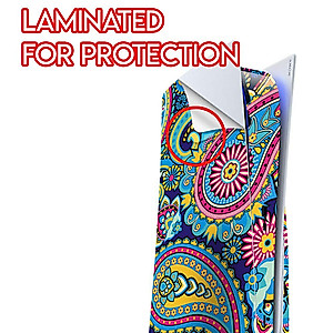 ITS A Skin Skins Compatible with Sony Playstation 5 Console Disc Edition - Protective Decal Overlay Stickers wrap Cover - Colorful Paisley Mix