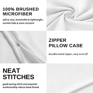 zcsm Fall Leaves Sheets Full Size Sheet Sets - Maple Leaf Bed Sheets, Soft Microfiber & Deep Pocket & Wrinkle Free Patterned Bedding Sheets & Pillowcases, 1 Fitted Sheet, 1 Flat Sheet, 2 Pillow Cases