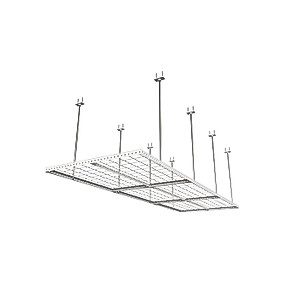 DURA-LIFT Elevate Adjustable Height Overhead Garage Door Ceiling Triple Platform (31 in. W x 93 in D)