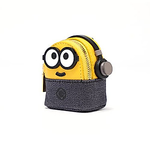 FION x Minion Mini Pouch Small Nano Bag for Airpods Cute Earphone Case Tiny Coin Purse with Removable Crossbody Strap