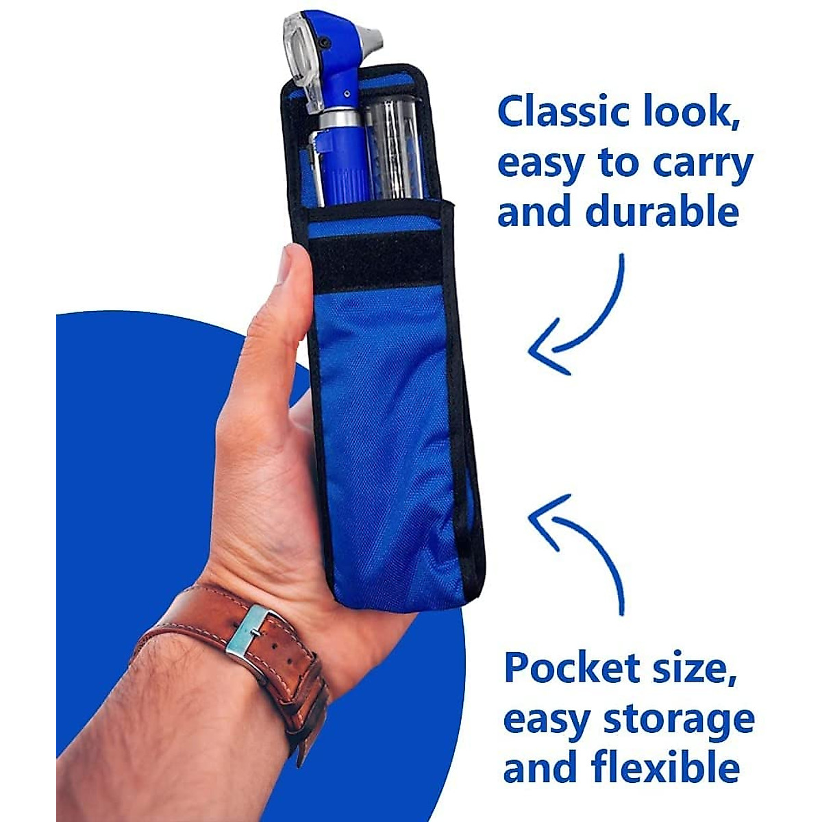 OdontoMed2011 LED Pocket Mini Otoscope Set Blue Color ODM