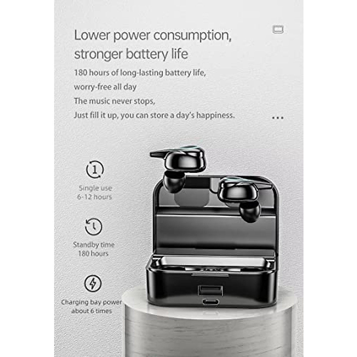 proQual M31-A Wireless Earphone in-Ear Low Latency Mini Stereo Sound Bluetooth-Compatible 5.2 Earbud for Gaming Bluetooth-Compatible