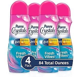 Purex Crystals in-Wash Fragrance and Scent Booster, Fresh Vibes, 21 Ounce, 4 Count