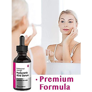 Hyaluronic Acid Serum For Face | 2 oz | Paraben & SLS Free Moisturizer | by Horbaach