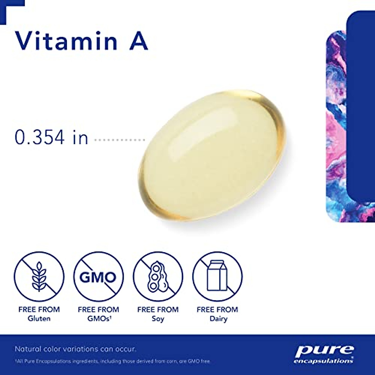 Pure Encapsulations Vitamin A 10,000 IU from Cod Liver Oil | Supports Immune and Cellular Health, Vision, Bones, Skin, and Reproductive Function* | 120 Softgel Capsules