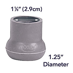 Carex Walker and Bath Bench Tips, 0.32 Pound, 1.12 Inch, 4 Count (Pack of 1)